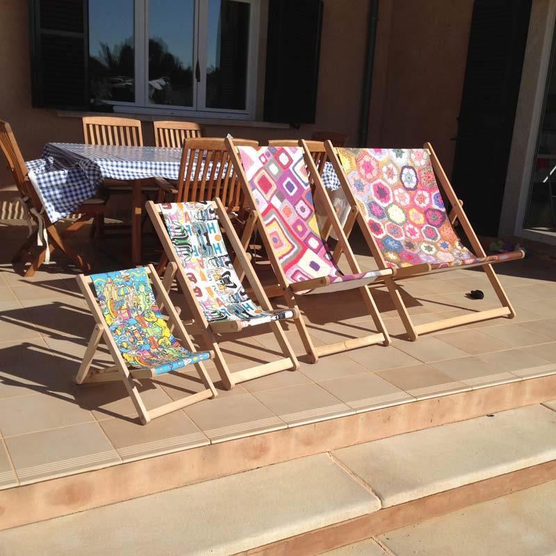 Personalised Deckchairs. Photo Deckchairs Custom Made By Bags Of Love